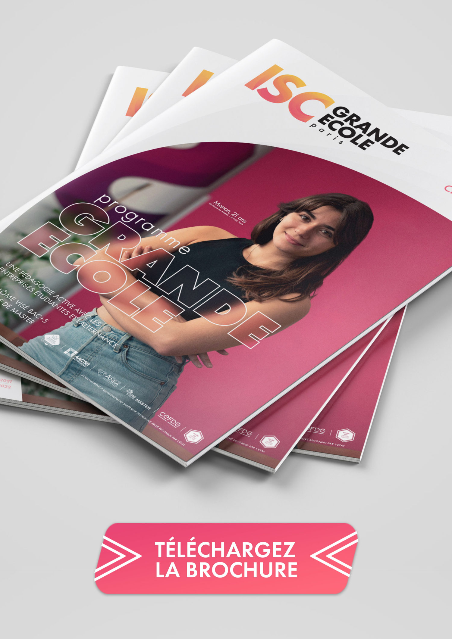 Design de brochures - ISC Paris | Aurélien Elias