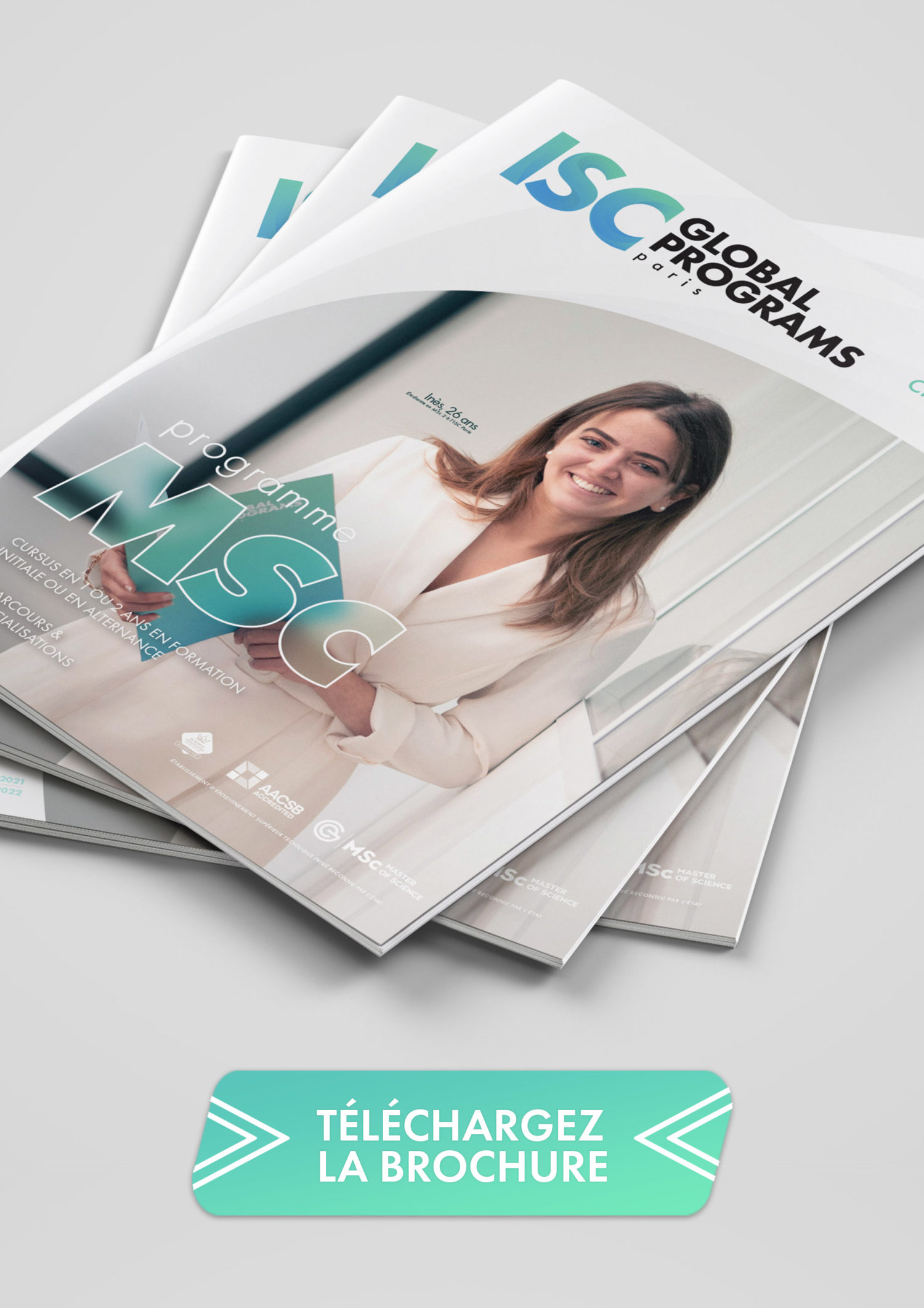 Design de brochures - ISC Paris | Aurélien Elias