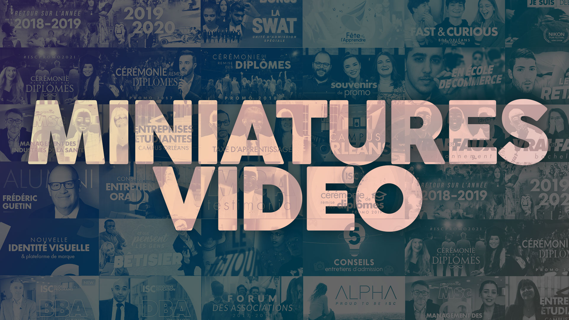 Miniatures vidéo (Thumbnails) | Aurélien Elias